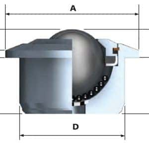 Alwayse Ball Transfer Unit Heavy Duty Series 805 - Alwayse